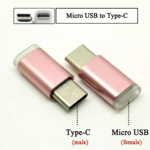 Jual Adapter Connector Micro USB to Type C Sambungan Charger Type C ...