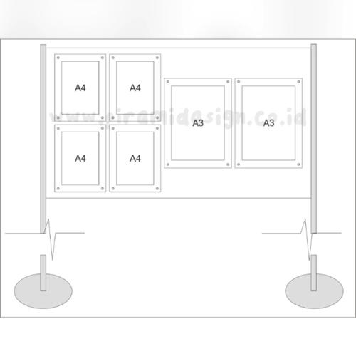 Jual Papan Informasi Stainless A3 dan A4 - Kota Surabaya - Piramida ...