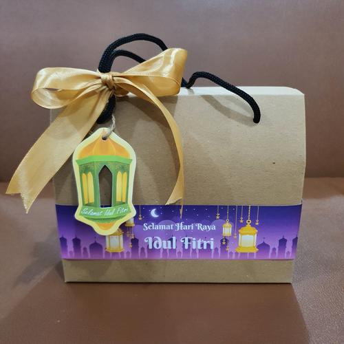 Jual Gable box tali kue kering lebaran / idul fitri Free pita + Hang ...