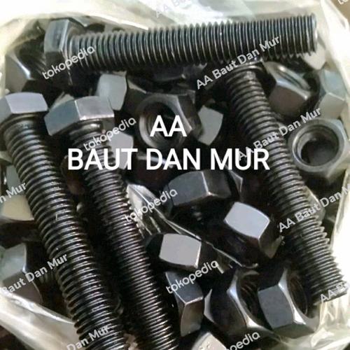 Jual Baut Mur Inchi HTB 3/8 x 2-1/2 hitam Full Drat / Hex bolt & Nuts - Jakarta Barat - AA Baut ...