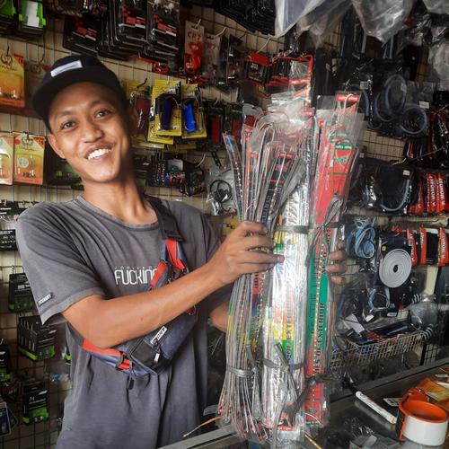 Jual Lampu LED Strip Cacing Cumi 45Cm Lampu Kolong Devil 2 sisi kabel ...