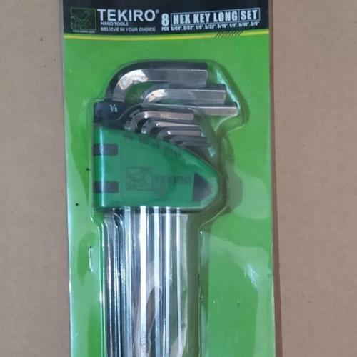 Jual Kunci L Panjang Tekiro inchi / Hex Key Long Set 8 pcs 5/64 - 3/8 ...