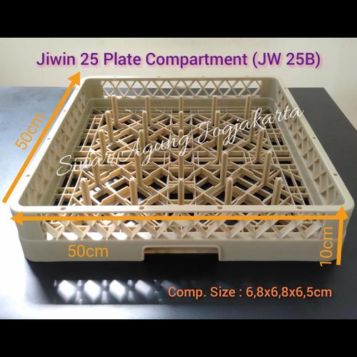 Jual RAK PIRING KERANJANG PIRING JIWIN PLATE AND TRAY RACK 25 COMPARTMENT - BLUE cutlery - Kota ...
