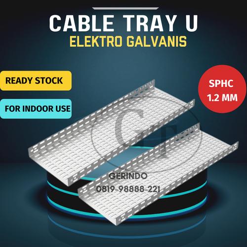 Jual Kabel Tray U 200x100x3000mm SPHC 1.2mm Elektro Galvanis - Tray ...