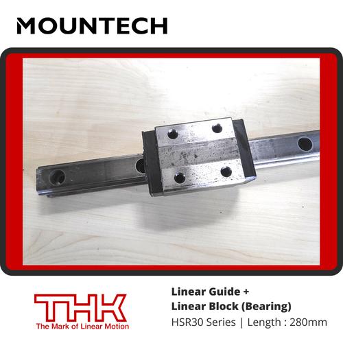 Jual THK HSR30 Linear Guide + Block (Bearing) Length: 280mm - 350mm ...