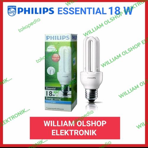 Jual PHILIPS ESSENTIAL 18 WATT PUTIH/LAMPU PHILIPS ESSENTIAL 18 WATT ...