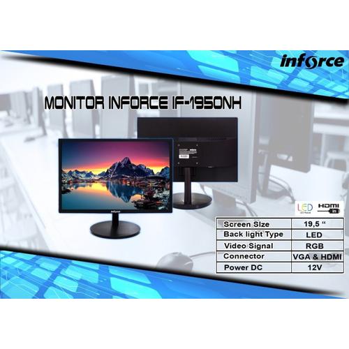 Jual MONITOR INFORCE LED 1950NH 19.5 20 19 inch inc - VGA + HDMI - Kota ...