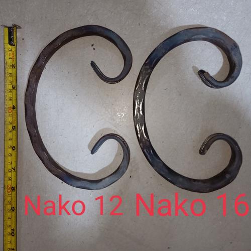 Jual Ornamen Pagar Besi Tekukan Nako Letter C 20 cm Nako 16 dan 12 ...