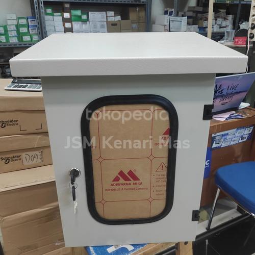 Jual Box Panel Topi Outdoor 30x40x27 Double Pintu tebal 1,5mm RAL7032 ...
