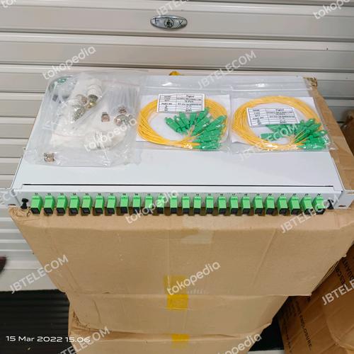 Jual odf 24 core SC apc lengkap pigtail / Otb 24core lengkap pigtail SC ...
