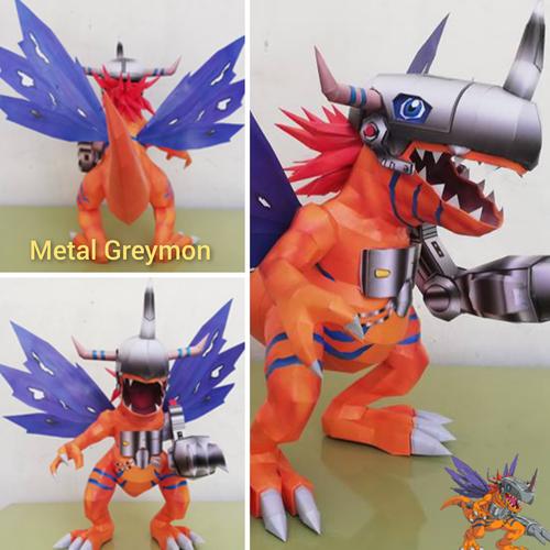 Jual Papercraft Digimon Metal Greymon - Kota Tangerang Selatan - Hobby ...