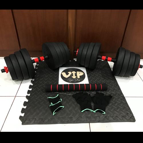 Jual Dumbbell / Barbell Set 30 KG Alat Olahraga Gym Rumahan. barbel ...