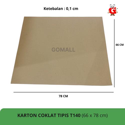 Jual Kertas Karton / Coklat Tipis / Hard Board / Ukuran (66 x 78 cm ...