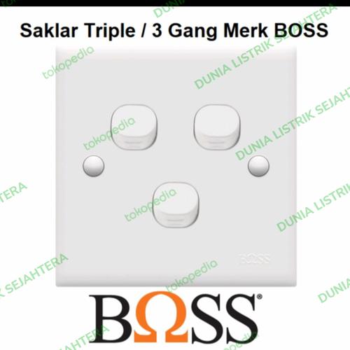 Jual Saklar Triple Merek BOSS - Jakarta Pusat - DUNIA LISTRIK SEJAHTERA ...