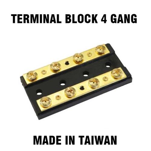 Jual Terminal Block 4 Gang / Terminal Blok Bahan Kuningan - Jakarta ...