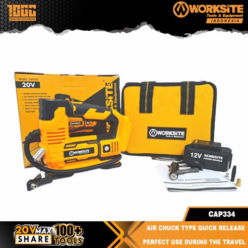 Jual Pompa Mobil Portable Pompa angin mobil baterai 20V WORKSITE - Kota ...