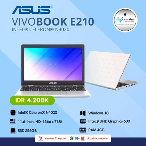 Jual asus e210 intel n4020 4gb 256gb garansi 23bulan like new - Kota ...