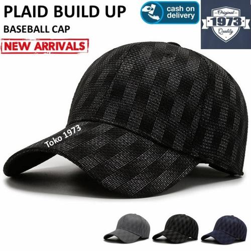 Promo Baseball cap : PLAID BUILD UP - Topi baseball topi pria topi ...