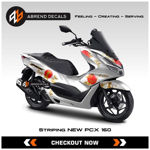 Jual Striping Pcx 160 Japan Style Samurai / Stiker Motor All New Pcx ...
