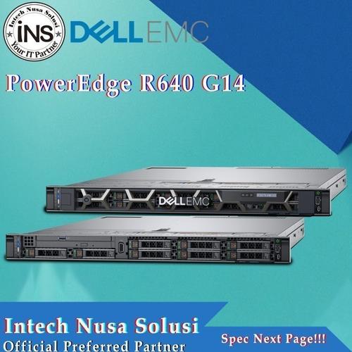 Jual DELL Server PowerEdge R640 Dual Silver 4210R 32GB 3x1.8TB SAS PSU ...