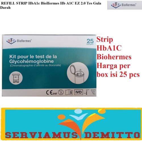 Jual REFILL STRIP HbA1c BioHermes Hb A1C / STRIP Tes Gula Darah ...