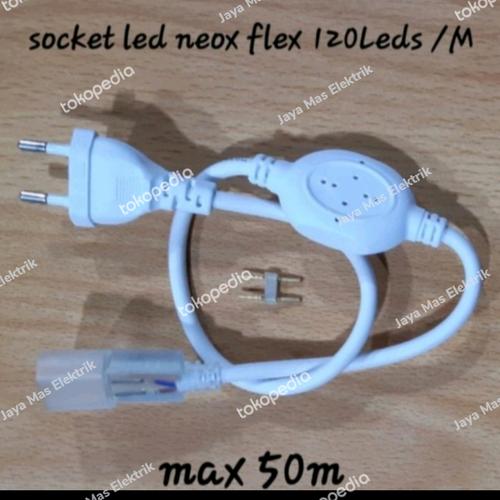 Jual Kabel Colokan Socket Neon Flex Flax Jack Lampu 220v Selang Strip ...