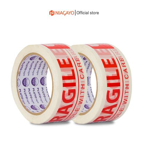 Jual Lakban Fragile Jangan Di Banting Warna Merah Putih Ukuran 100 Yard ...