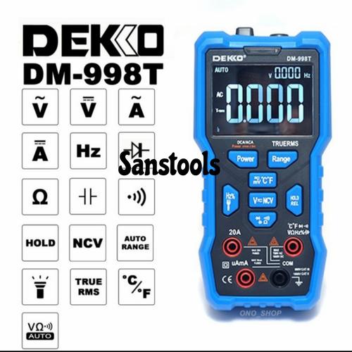 Jual Dekko DM-998T digital multimeter multitester true RMS Deko DM998T ...