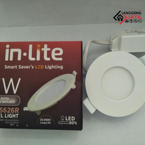 Jual Downlight Ib Tanam Plafon Panel Led Bulat 3W Putih Inlite - Kota ...