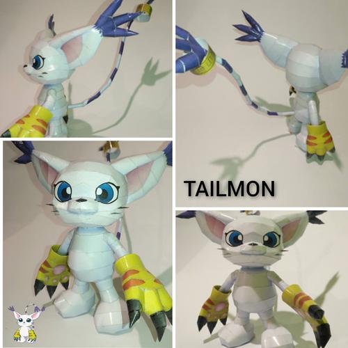 Jual DIY Papercraft Digimon Tailmon / Gatomon - Kota Tangerang Selatan ...