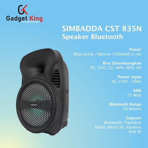 Jual Simbadda CST 835N Bluetooth Karaoke Speaker Komputer PC HP Laptop ...
