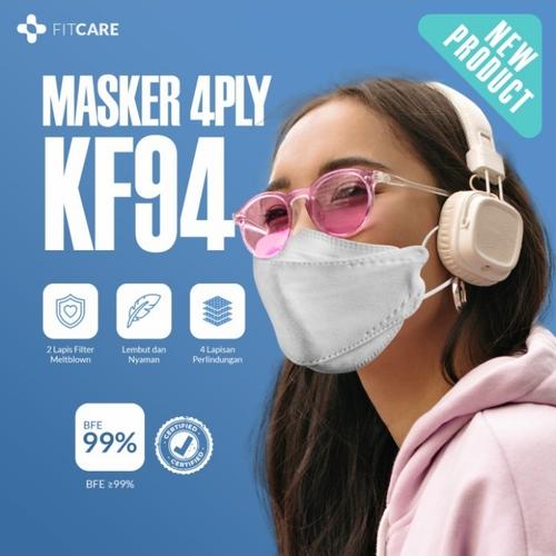 Jual MASKER KF94 4 PLY EARLOOP FITCARE ISI 10 PCS / BOX PREMIUM QUALITY ...