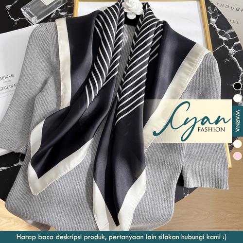 Jual "Janice" 70x70 cm scarf, Scarf Leher, High Grade Silk Immitation ...