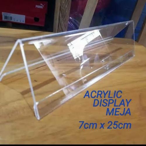 Jual Acrylic display meja/name plate/display papan panitia 7cmx25cm ...
