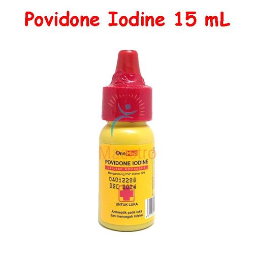 Jual Povidone Iodine Onemed 15ml Mirip Betadine Povidon Iodin Betadin ...