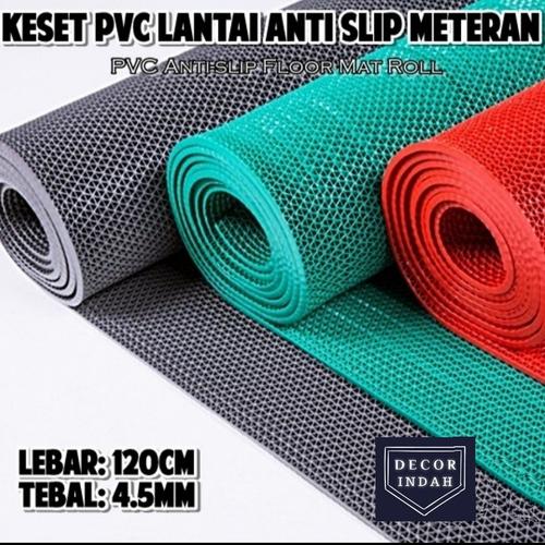 Jual Keset Karpet Karet PVC Anti Slip Meteran - Jaring - Merah - Kota ...