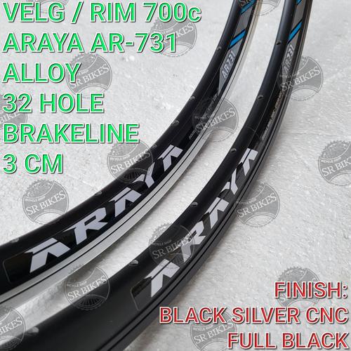 Jual Velg Rims 700c Sepeda RB Balap Fixie Hybrid. ALLOY. ARAYA AR-731 ...
