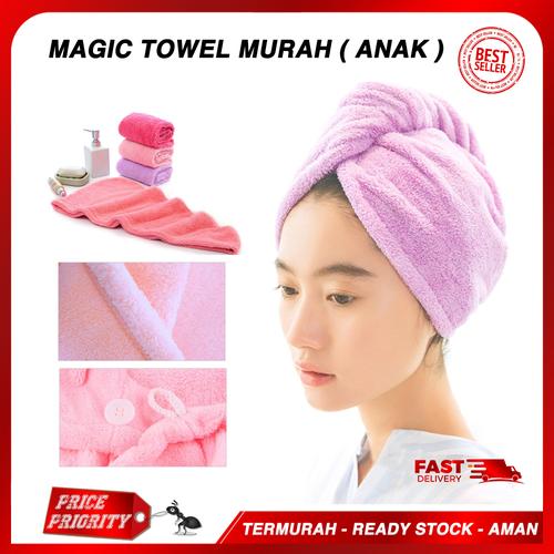 Jual MAGIC Towel Handuk Kepala Pengering Rambut Keramas Cepat Kering ...