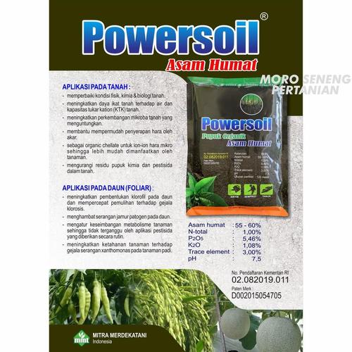 Jual * POWERSOIL (PUPUK PEMBENAH TANAH) 1KG HUMIC ACID 60% - Kota Bekasi - PETANI BERSATU ...