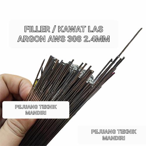 Jual KAWAT LAS TIG ARGON ER308 2.4MM STAINLESS / FILLER ER 308 2.4 MM ...