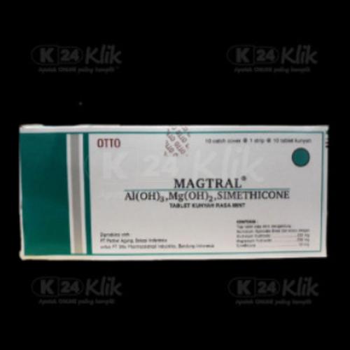 Jual MAGTRAL Obat Maag Rasa STRAWBERRY & MINT PER STRIP ISI 10 TABLET ...