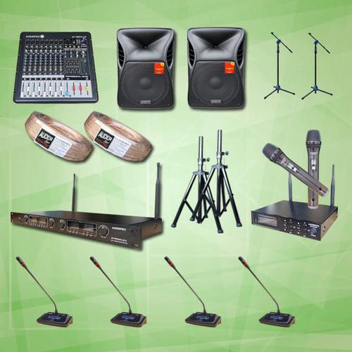 Jual PAKET SOUND SYSTEM MIC MEJA RAPAT WIRELESS AUDERPRO K8 PAKAI 4 MIC ...