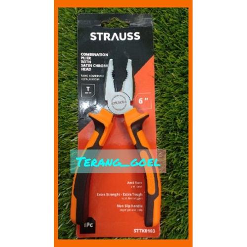 Jual TANG KOMBINASI STRAUSS 6 INCH / STRAUSS TANG KOMBINASI 6 INCH ...