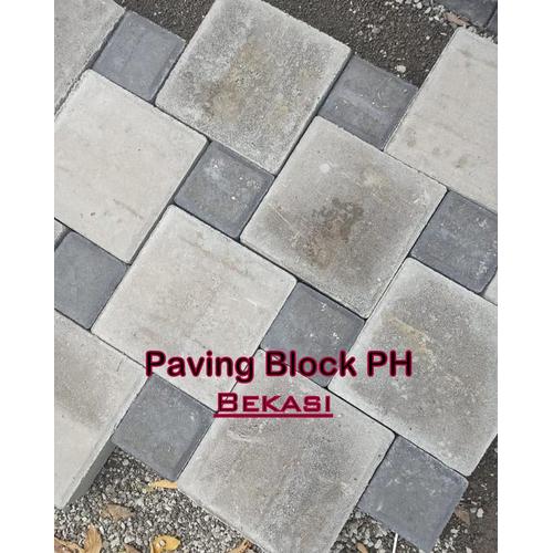Jual Paving Block Kombinasi Ubin Abuabu Kubus Hitam K300 - 6 cm - Kab ...
