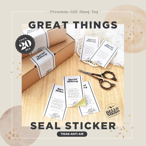 Jual Sticker Seal Segel Kemasan label box kardus kotak karton packaging ...
