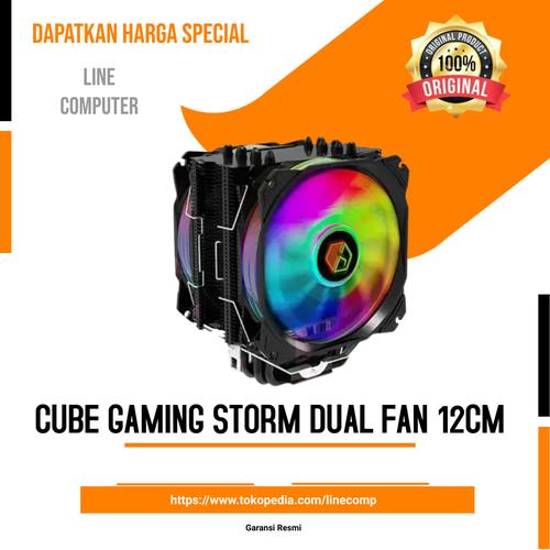 Jual CUBE GAMING STORM - DUAL FAN 12CM - Universal Socket - Jakarta ...