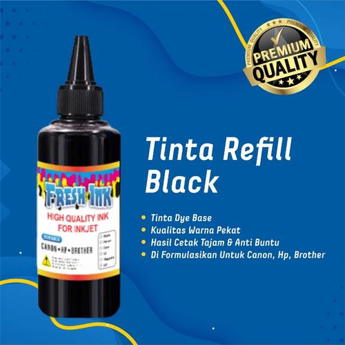 Jual Fresh Ink Refill Tinta Botol Warna Black 100ml Untuk Printer ...