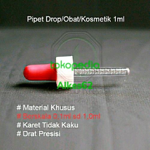 Jual Pipet drop 1ml pipet tetes obat pipet kosmetik pipet drop obat ...