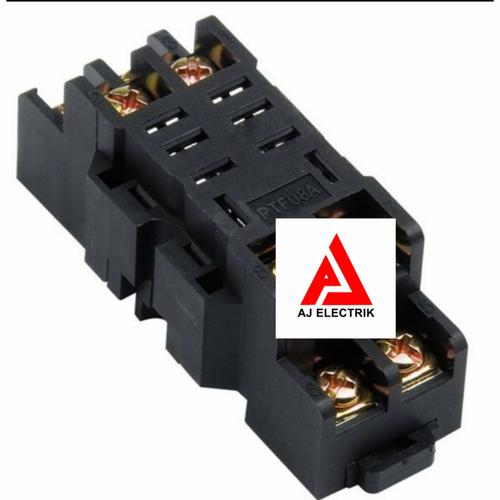 Jual Socket Relay 8Pin Pipih PTF-08A / Socket Relay 8 Kaki Gepeng ...