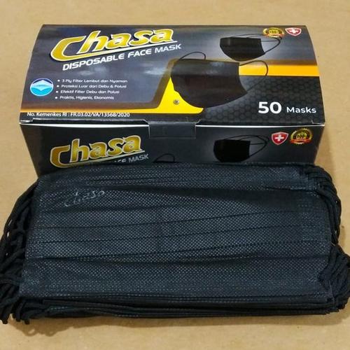 Jual Masker 3ply Full Hitam Onecare Chasa izin Kemenkes BNPB - E-Chasa ...